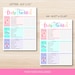 Kids Unicorn Daily Routine Checklist | You Can Do It | Positive ...