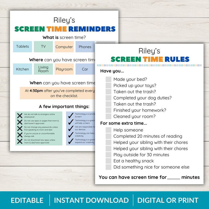Screen Time Posters - Etsy