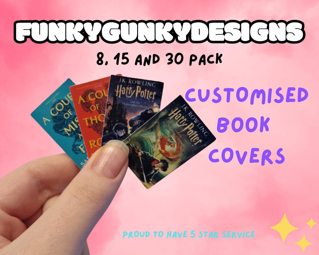 Custom Book Cover Stickers: Reading Journal, Booktok Gifts - Etsy