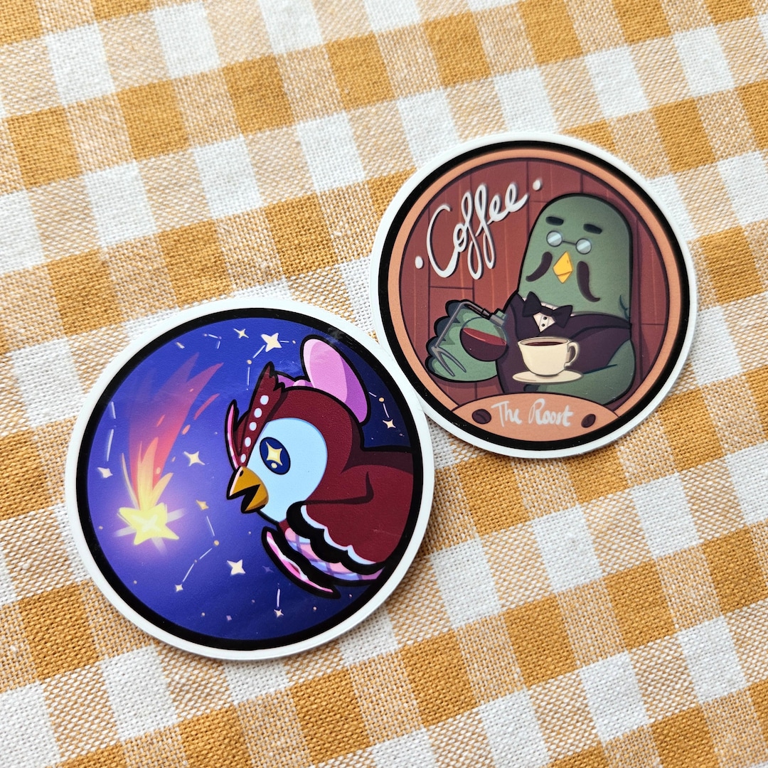 Vinyl Sticker // Animal Crossing Celeste & Brewster - Etsy UK