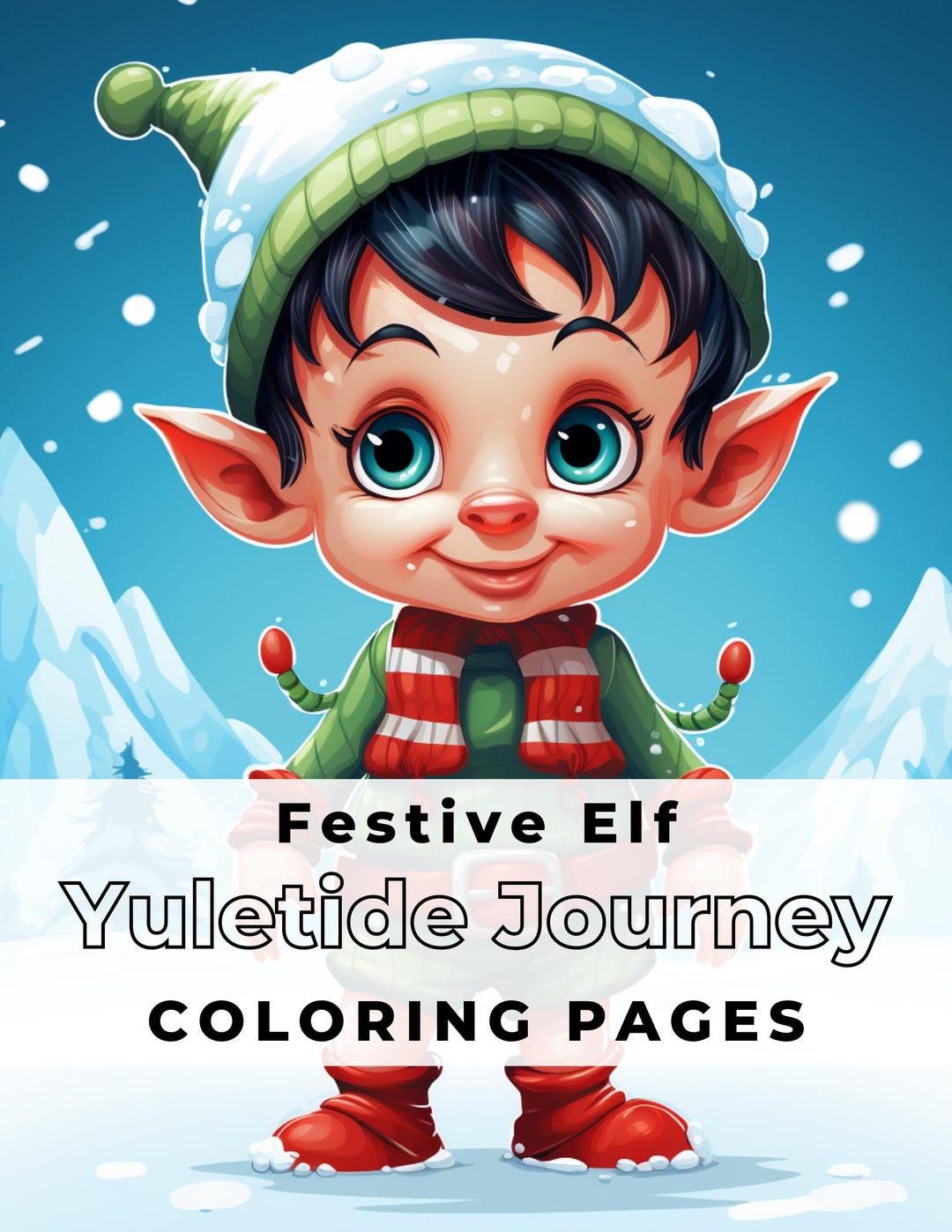 Christmas Magic Coloring Book: 16 Christmas Elves to Color - Etsy