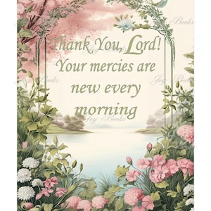 New Every Morning - Christian Home & Office Decor Vintage Verses ...