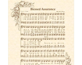 Blessed Assurance Wall Art - Etsy