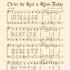 BIRTHDAY of A KING Christmas Carol Wall Art Sheet Music Art Holiday ...