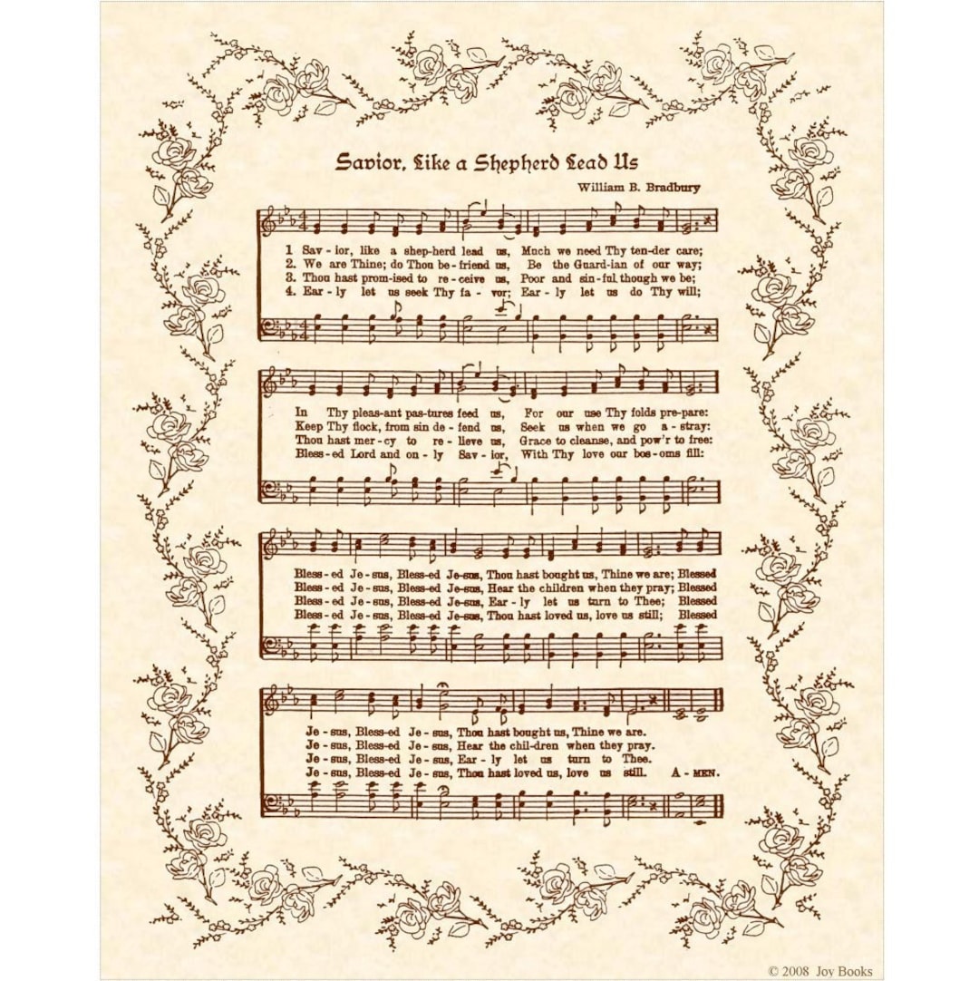 SAVIOR LIKE A SHEPHERD Lead Us - Christian Home and Office Decor ...