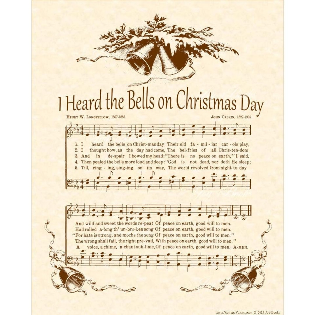 I Heard the Bells on Christmas Day- Custom Christian Home Decor ...