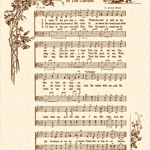 PERSONALIZE THIS - 8x10 Antique Hymn or Calligraphy Art Print Natural ...