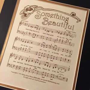 SOMETHING BEAUTIFUL - Christian Home & Office Decor- Hymn Wall Art ...