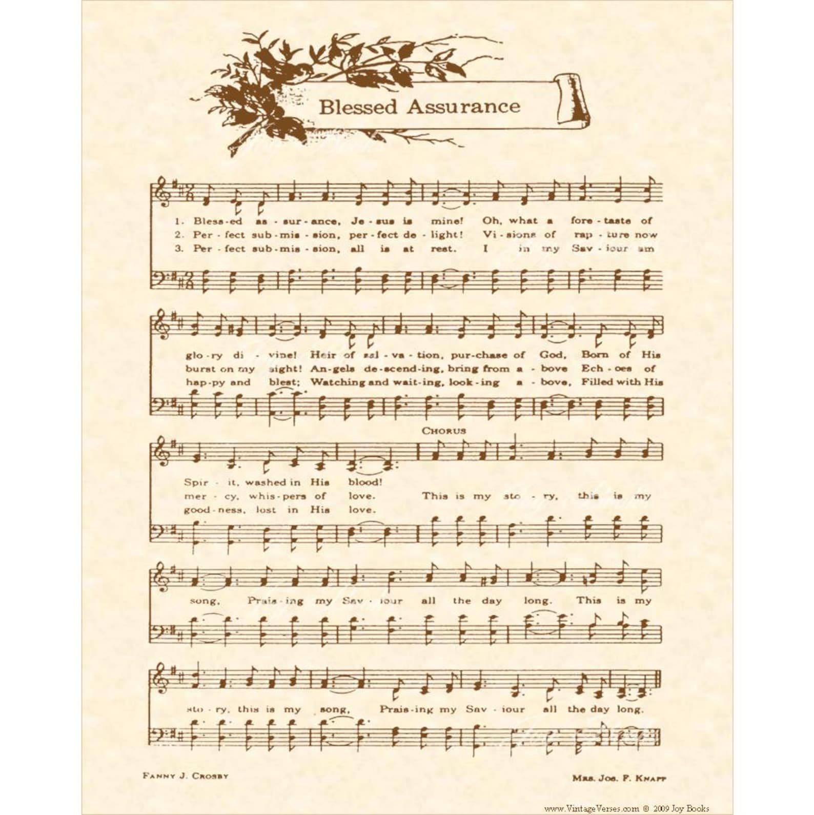 BLESSED ASSURANCE Hymn Wall Art Christian Home & Office Decor - Etsy