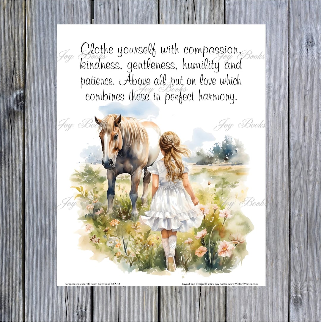 Wear Love - Colossians 3:12,14 Christian Home & Office Decor Vintage ...