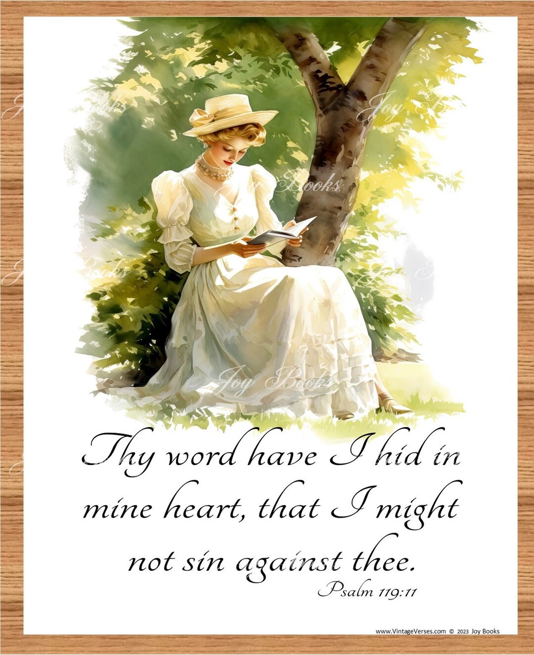 Gods Word - Psalm 119:11 Christian Home & Office Decor Vintage Verses ...