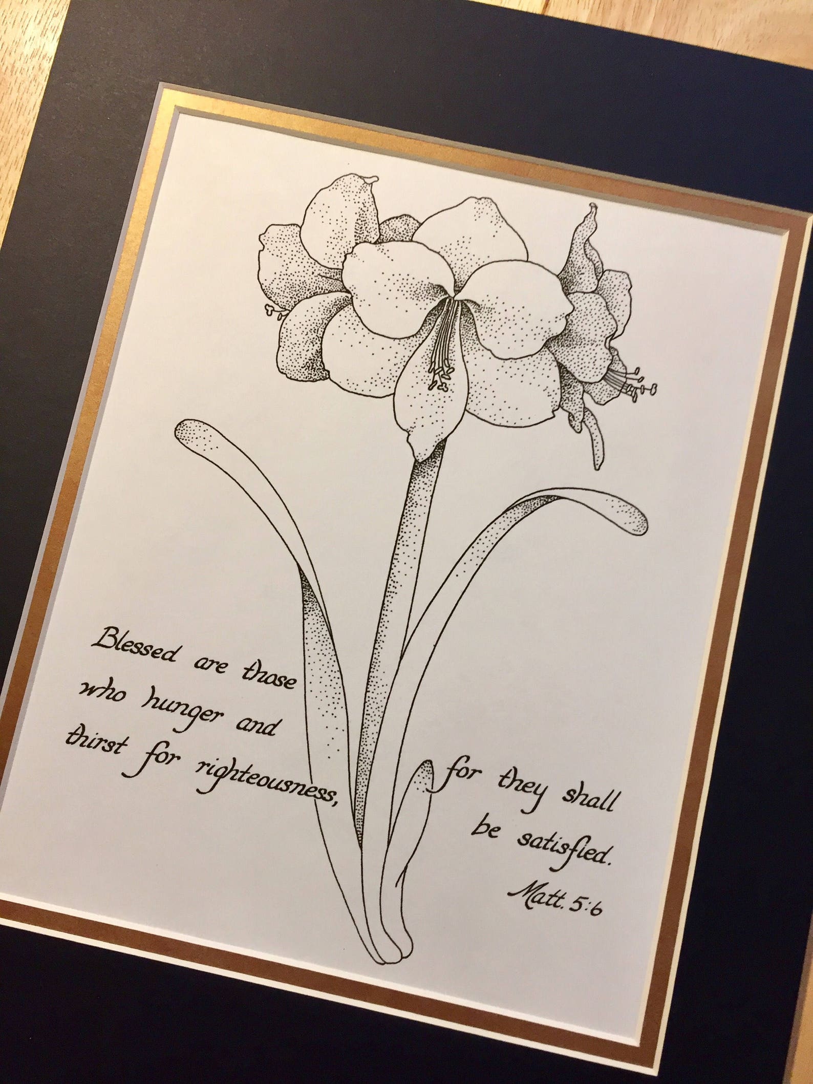 THE BEATITUDES 9 Piece Set of Hand Written Calligraphy Art Prints ...