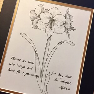 THE BEATITUDES 9 Piece Set of Hand Written Calligraphy Art Prints ...