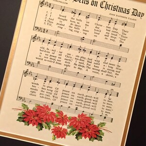 I HEARD THE BELLS on Christmas Day Christian Home Decor Sheet Music ...