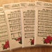 VINTAGE CAROL GREETINGS - Set of 6 Christmas Hymn Greeting Cards ...