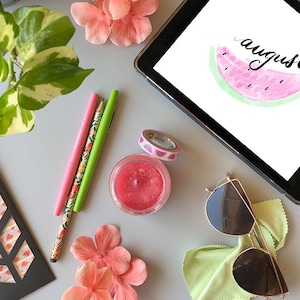 August Digital Bullet Journal Planner Template Pages for - Etsy