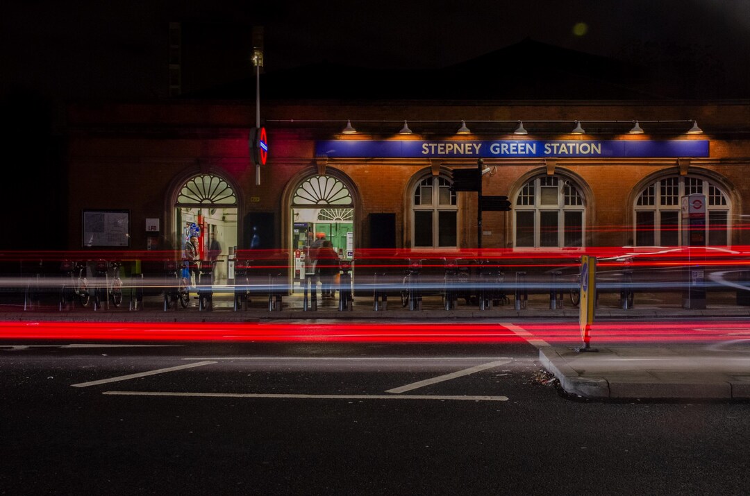Stepney Green Station at Night London Underground Photography Print - Etsy