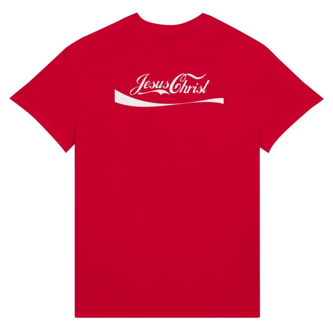 Jesus Christ Coca-cola Style T-shirt | Fun Christian Tee Gift - Etsy