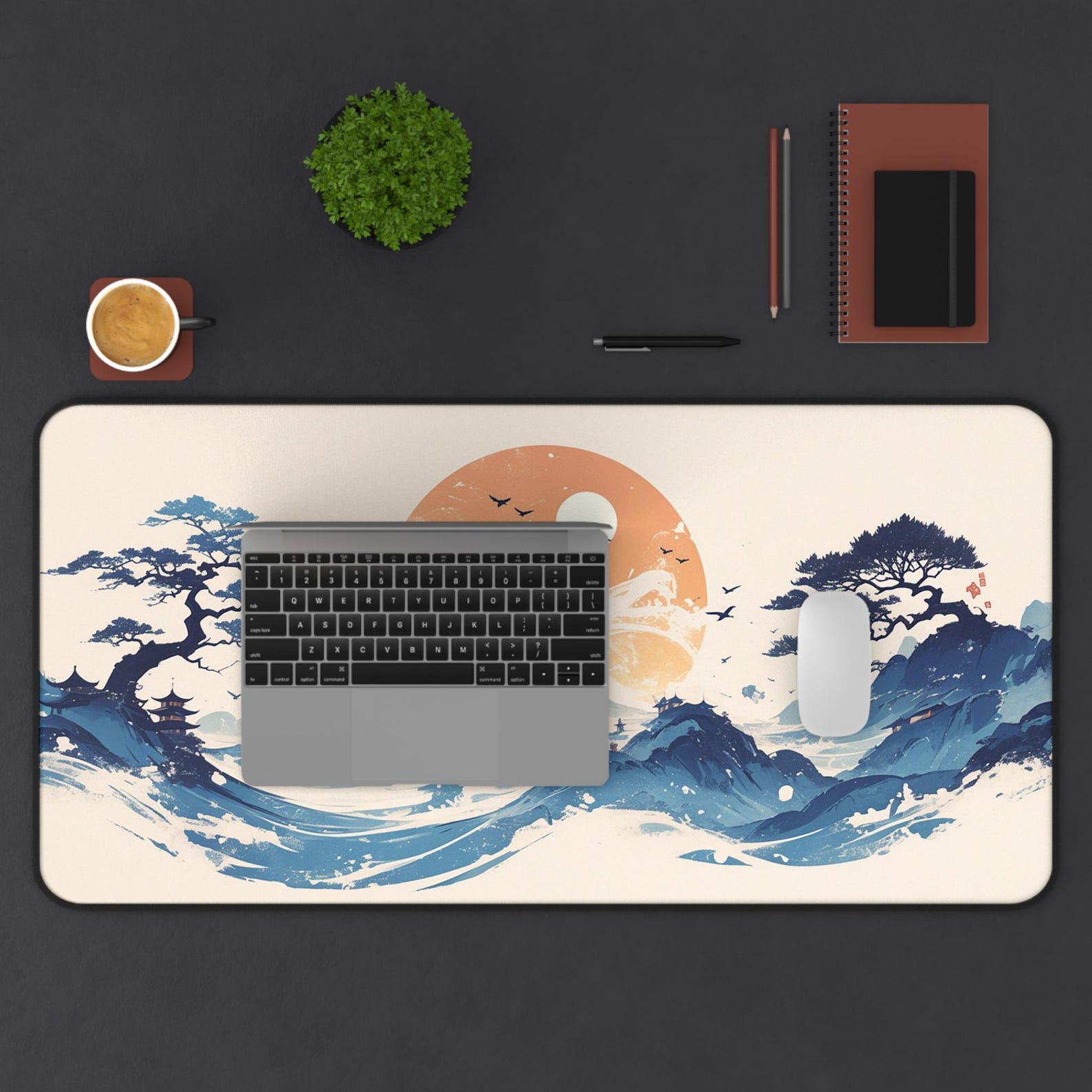 Ocean Sunset Desk Mat, Gaming Mousepad, Large Desk Pad, Office Desk ...