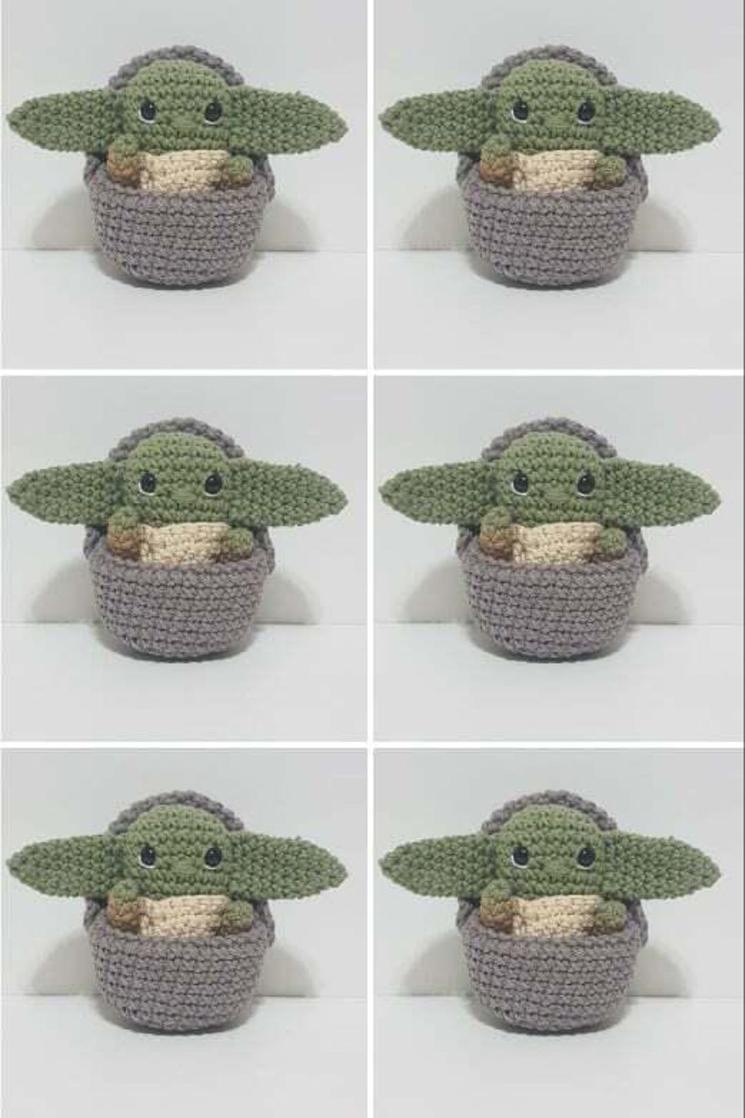 Set of 40 Baby Yoda the Child Amigurumi Souvenirs in Razor Crest Egg ...