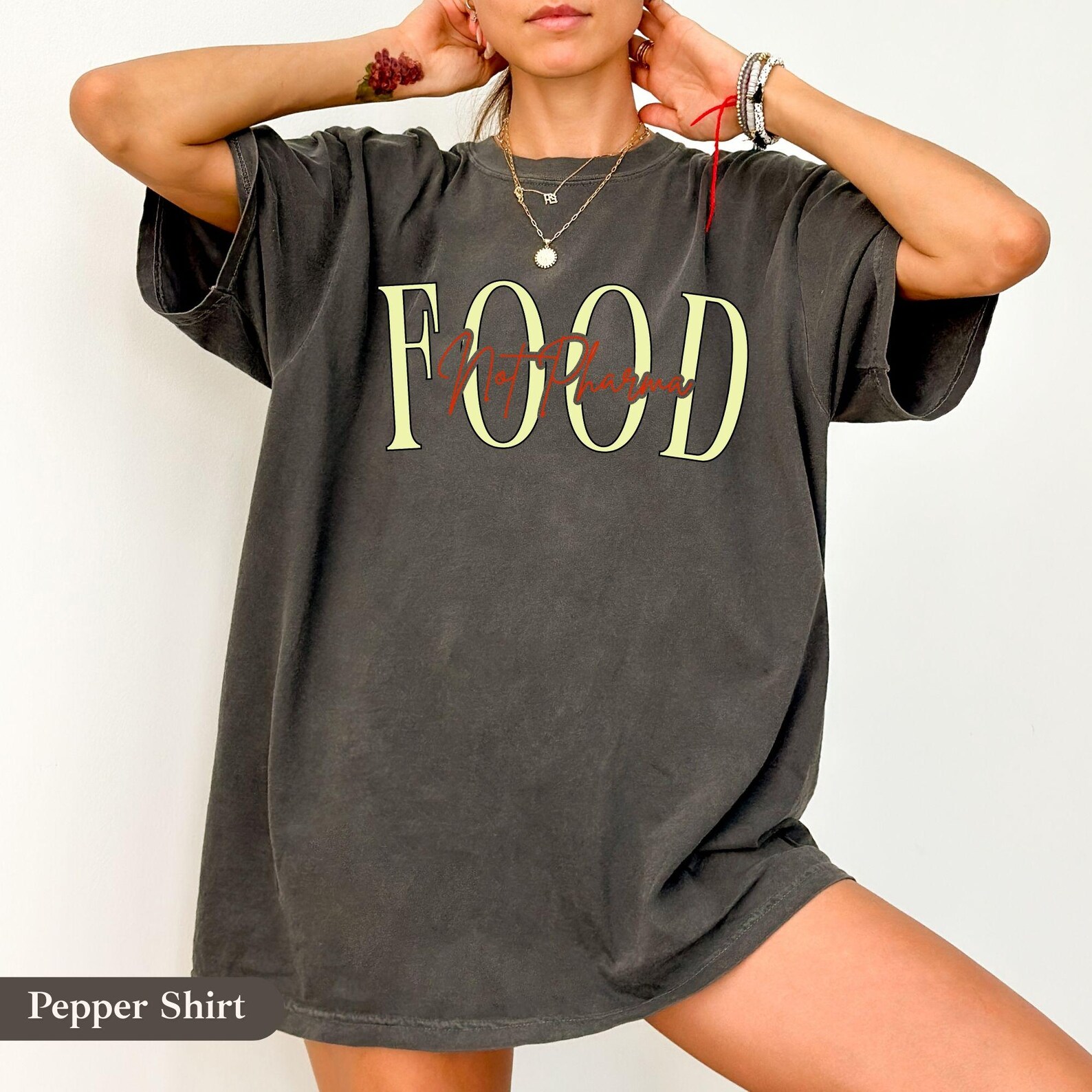 Comfort Colors Food Not Pharma Shirt Holistic Health Tee Shirt Farm Not ...