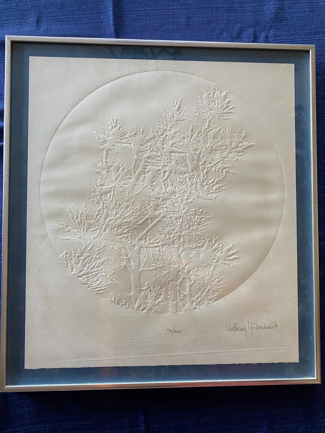 Textured Wall Art Sculpture - Anthony Goldschmidt Signed - 912/1500 ...