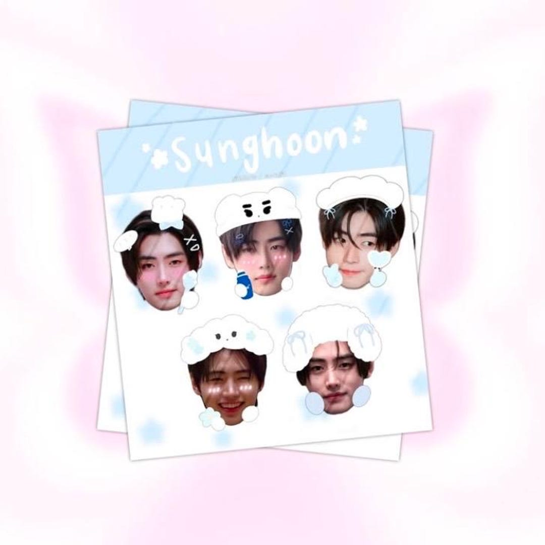 Enhypen Sunghoon Blue Soda Sticker Sheets ᡣ𐭩 - Etsy