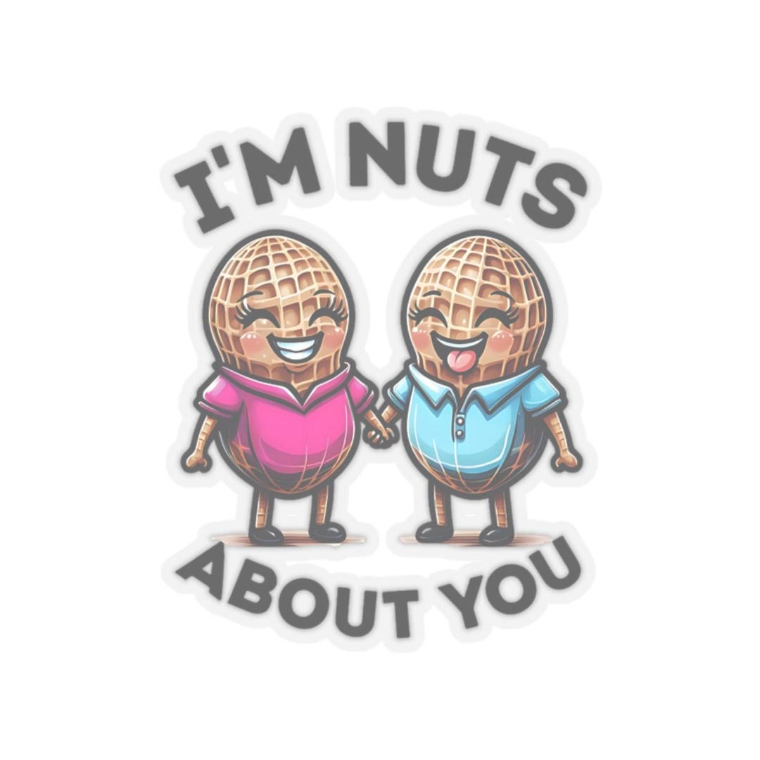 Adorable Nut-themed Kiss-cut Stickers, Perfect for Valentine's Day ...
