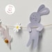 Cute Little Rabbits Garland. Printable DIY Easter Paper Garland. Spring ...