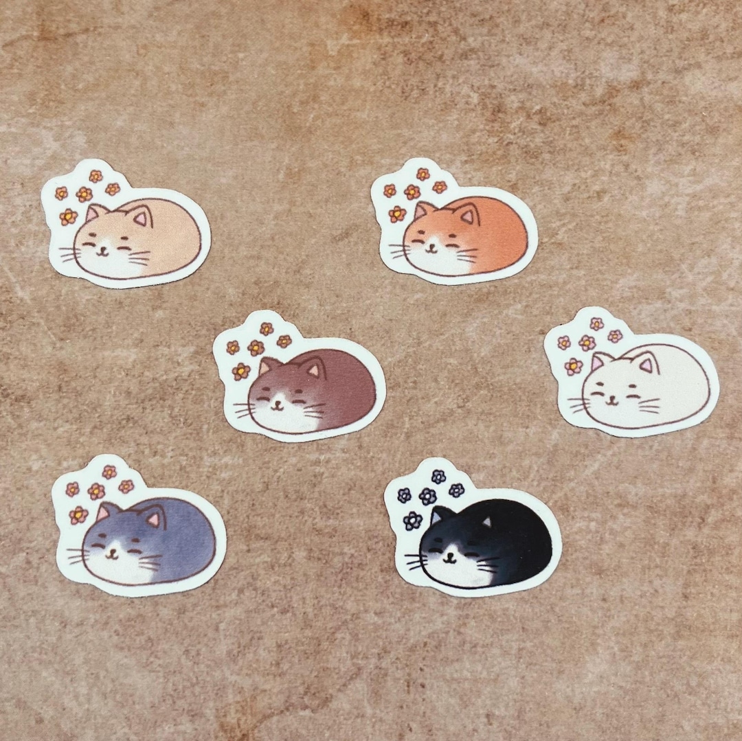 Adorable Tiny Cat Loaf Stickers, Purrfect gift for Cat Lovers - Etsy