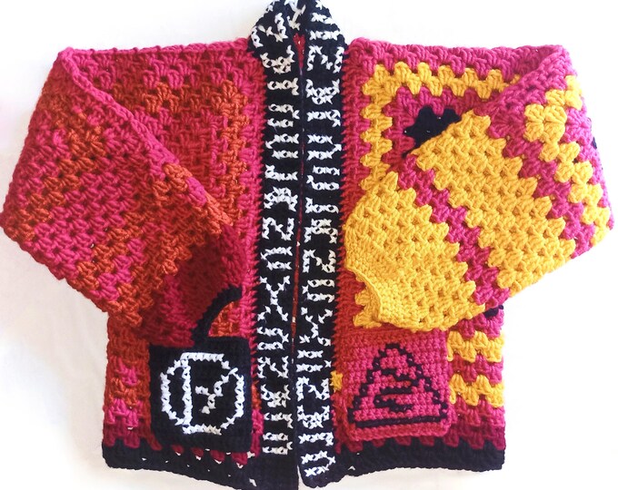 Clancy Themed Crochet Cardigan/ Handmade Twenty One Pilots-music Album ...