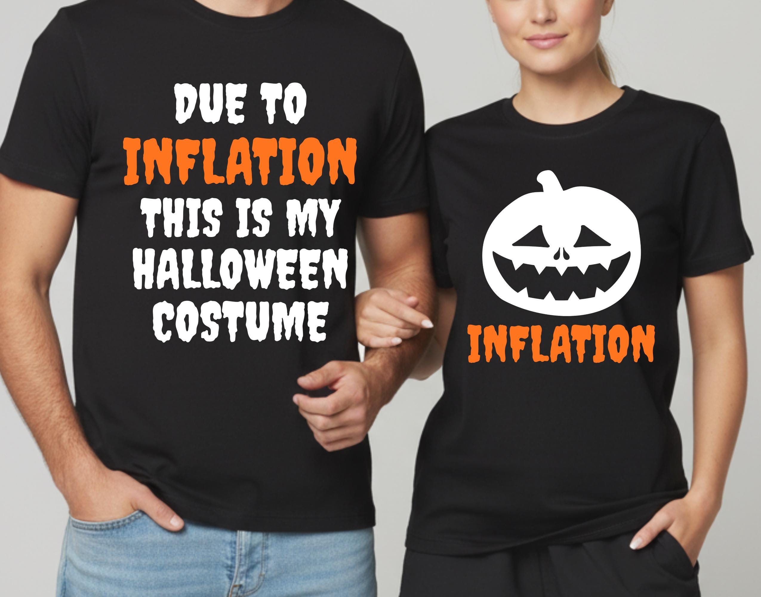 Due to Inflation This is My Halloween Costume Shirts, Matching Funny ...