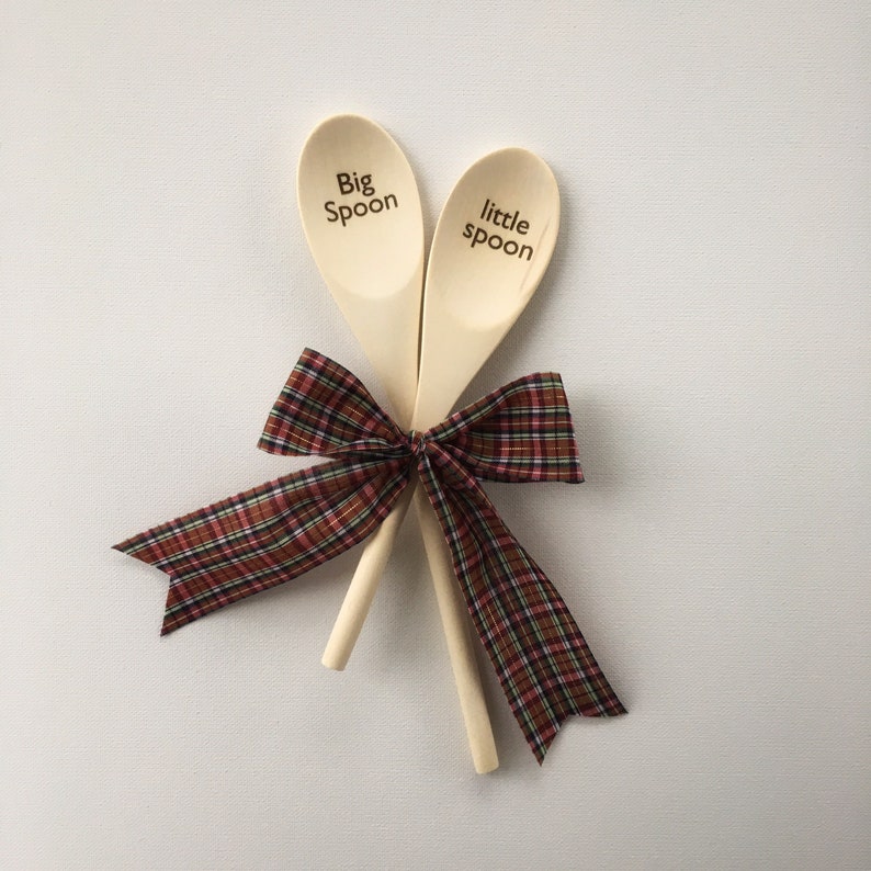 Big Spoon Little Spoon Wood Spoon Gift Set Rustic Country - Etsy