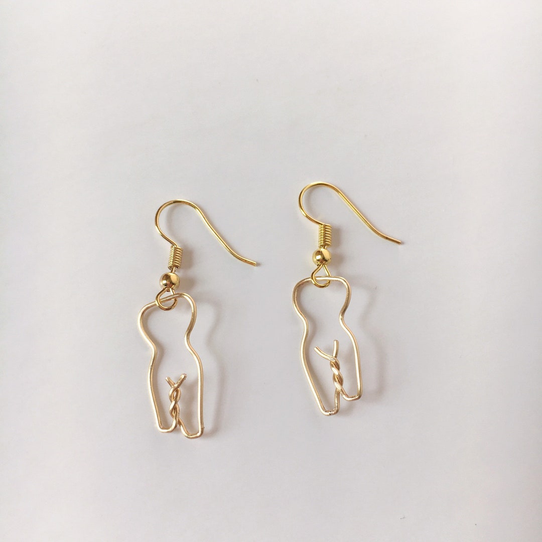 Womens Body Earrings Beautiful Renaissance Woman All Good - Etsy