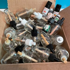 Empty Glass Wallflower Home Fragrance Vessels Lot of 10 Repurpose ...