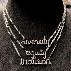 Wire Worked Diversity Equity Inclusion Necklace for Human Rights ...