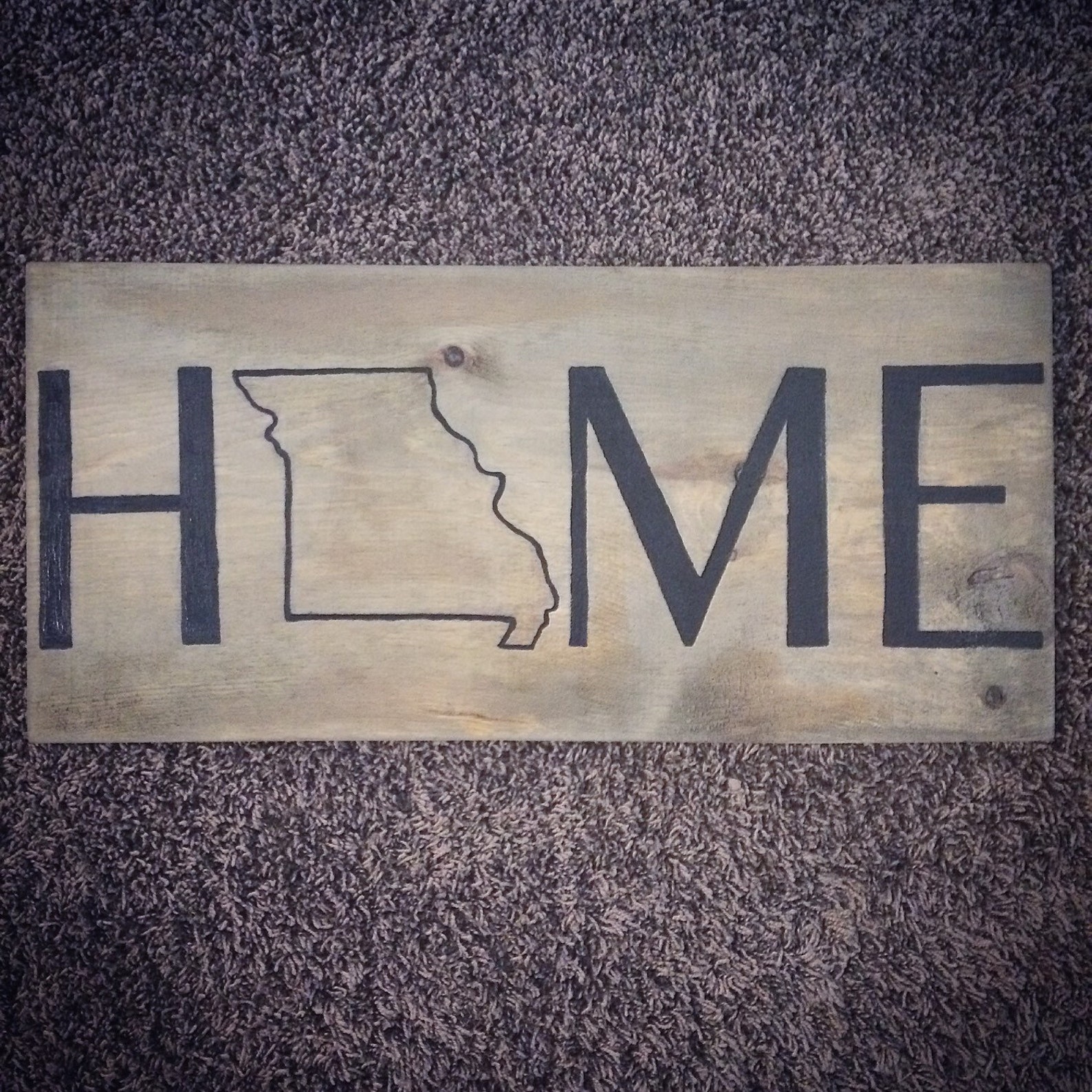 Home State Wood Wall Decor Sign Home Sweet Home USA - Etsy
