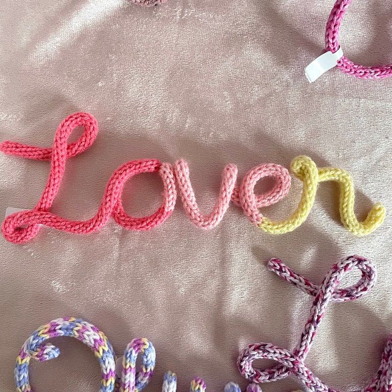 Calligraphy Knitted - Etsy