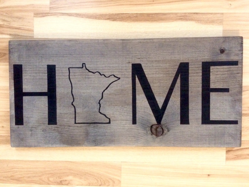 Home State Wood Wall Decor Sign Home Sweet Home USA - Etsy