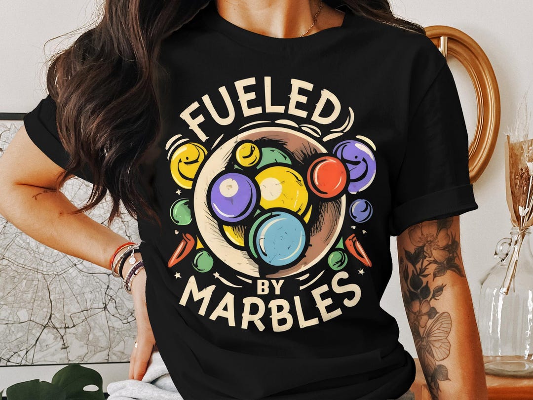 Fun Marbles Graphic Unisex Unisex T-shirt Unique Marbles Print T-shirt ...