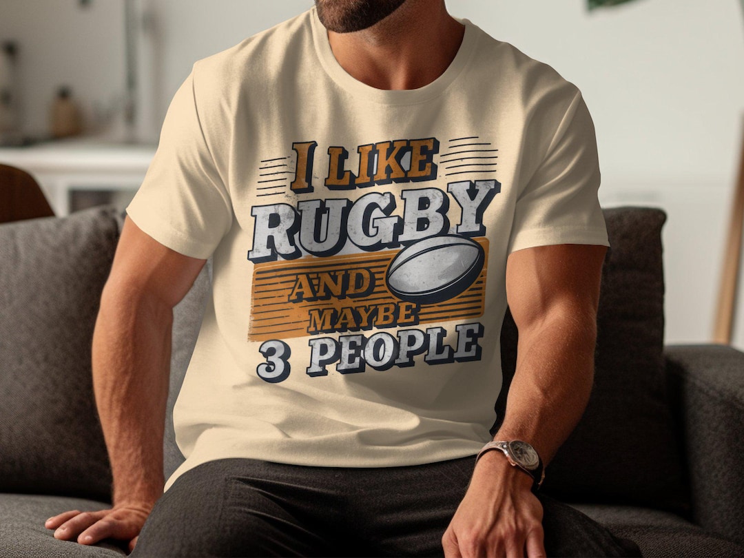 Funny Rugby T-shirt, Unique Rugby Shirt, Humorous Rugby Tee, Rugby ...