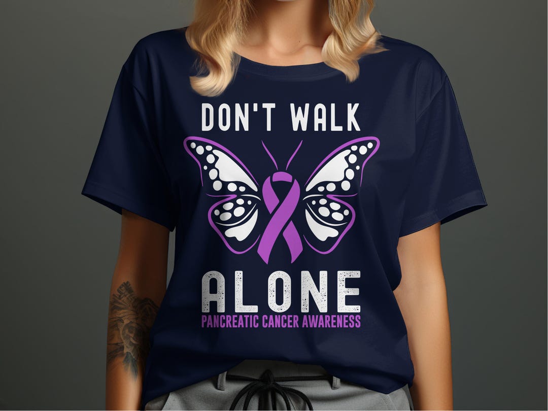 Don't Walk Alone Pancreatic Cancer Awareness Unisex T-shirt, Unisex ...