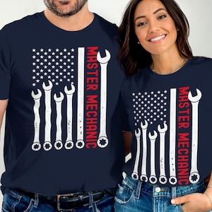 Master Mechanic Graphic T-shirt, Mechanic Tools T-shirt, Automotive ...