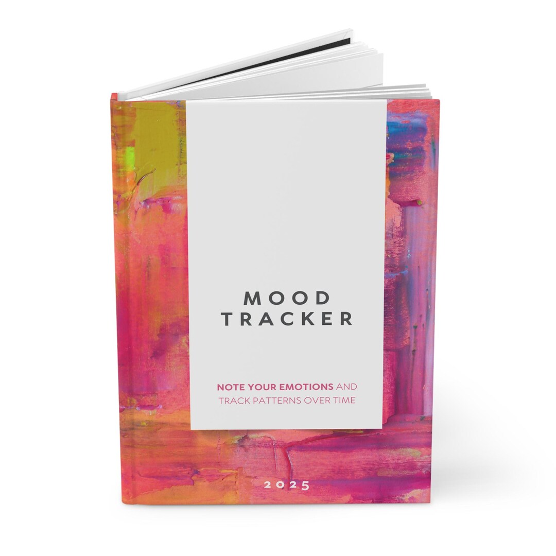 Vibrant Mood Tracker Journal, Emotion Journal, Daily Reflection Diary ...