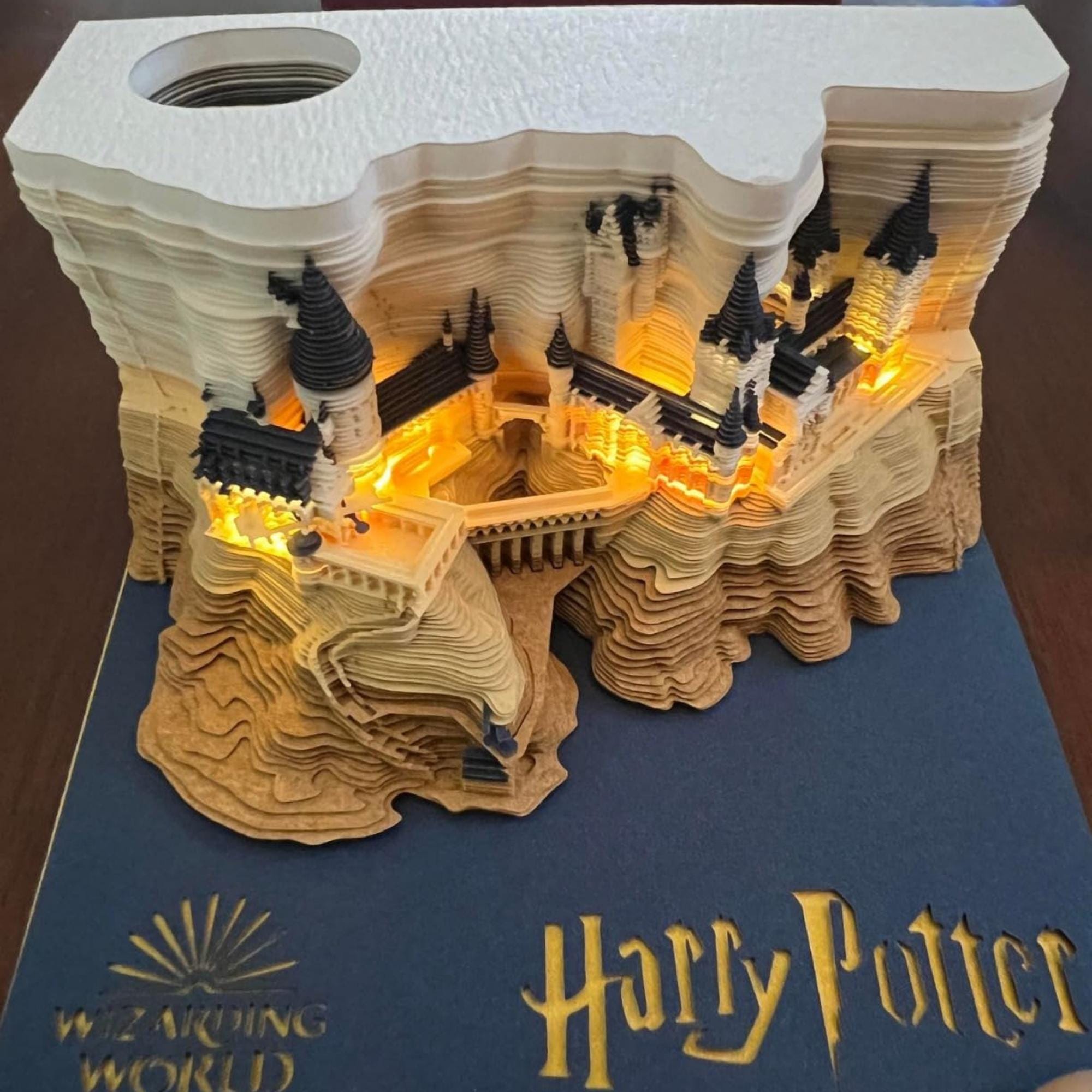 Magical 3D Harry Potter 2025 Hogwarts Castle Design Lamp Perfect Paper Stationery Gift Calendar ...