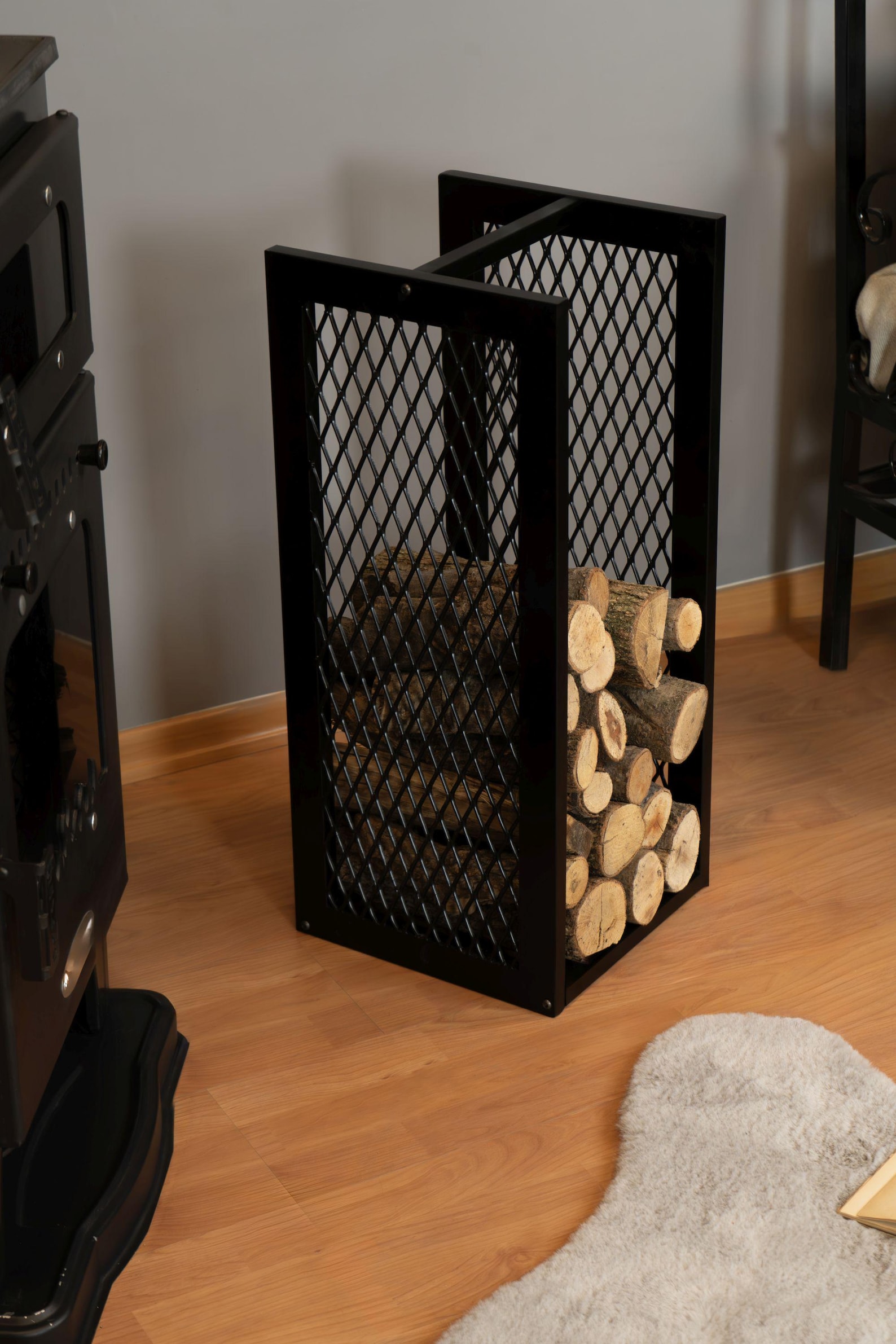 Metal Wood Holder, Decorative Firewood Holder - Etsy