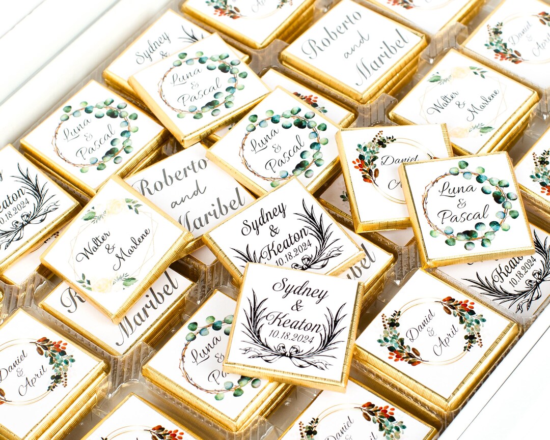 Personalized Wedding Gifts, Chocolate Favors, Personalized Chocolate ...