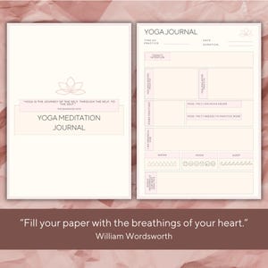Yoga Meditation Deepening Journal: Weekly Reflection, Tracker (digital ...