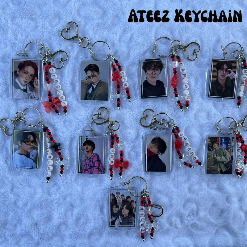 Kpop Ateez Keychains - Etsy