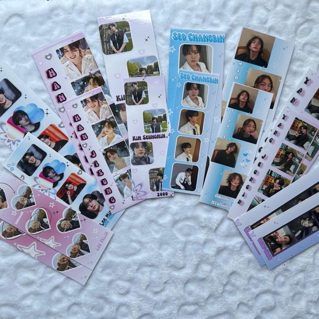 Stray Kids Photostrip SKZ Photostrip for Stay Bias Bookmark - Etsy